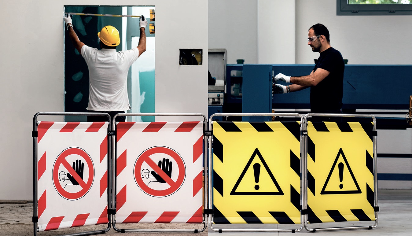 Cartelli e barriere di sicurezza